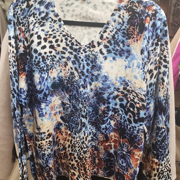 Pierri New York | Sweaters | Pierri New York Blue And Black Animal ...